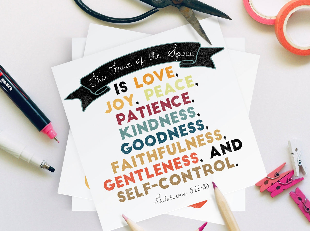 Fruit of the Spirit Scripture Memory Cards – Little Great Design Co.